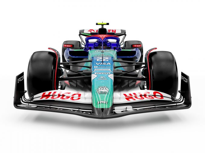 FOTO'S - Glitter and glammer in Las Vegas! VCARB Racing Bulls onthult speciale LIVERY F1-auto's ...