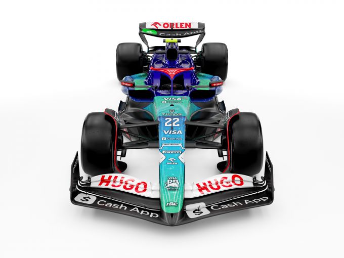 FOTO'S - Glitter and glammer in Las Vegas! VCARB Racing Bulls onthult speciale LIVERY F1-auto's ...